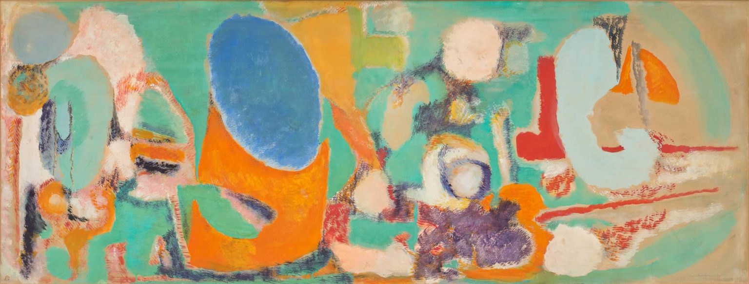marie-raymond-peinture-l-oeil-bleu-lointain-1950-min - Galerie Diane de ...